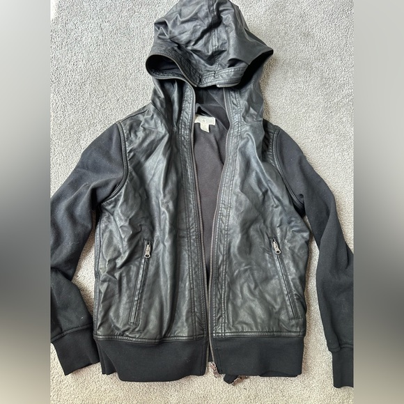 Converse | Jackets & Coats | Converse Black Leather Jacket | Poshmark